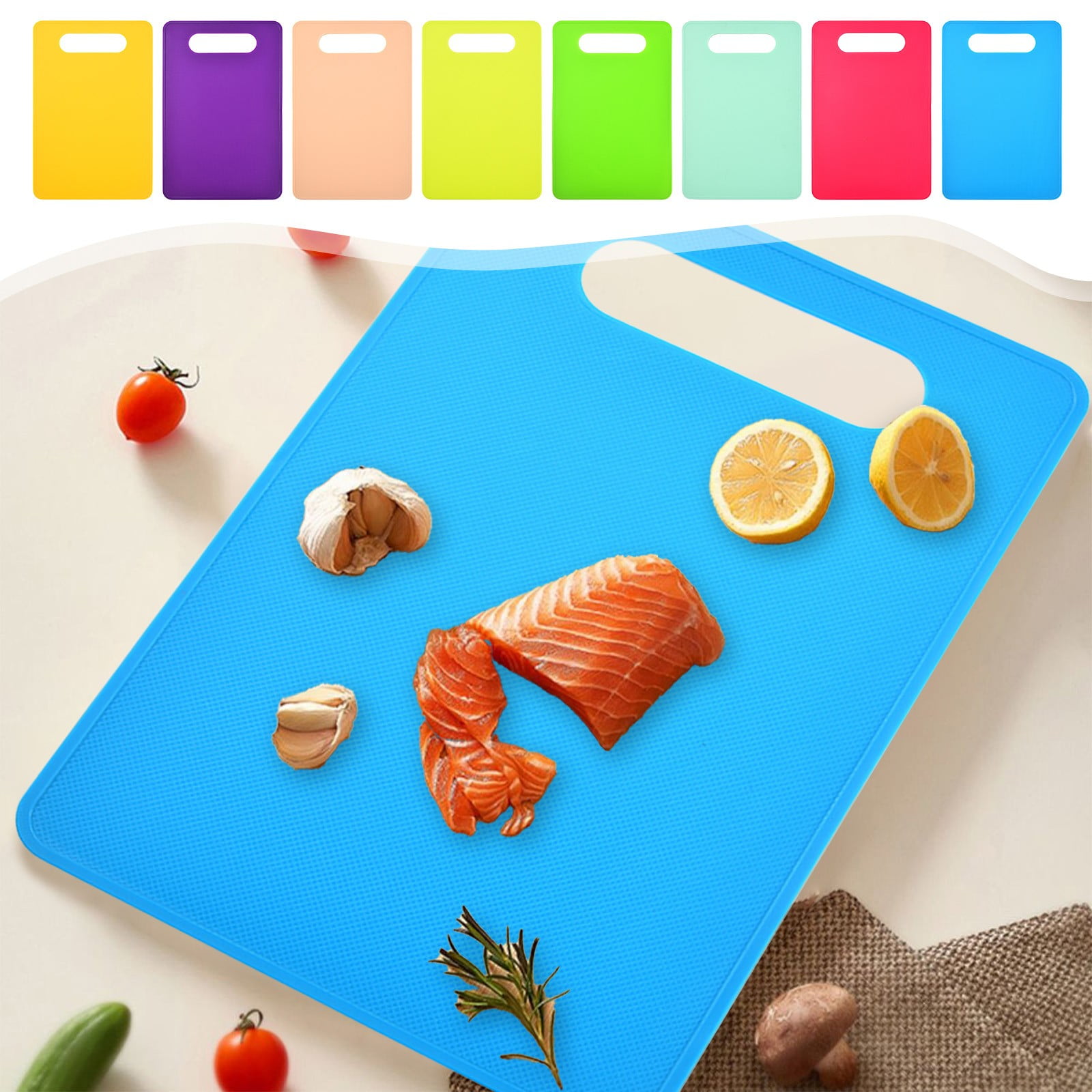 11.41 x 7.48 in Multifunction Double Sided Cutting Board with Fast Defrost Aluminum Alloy ...