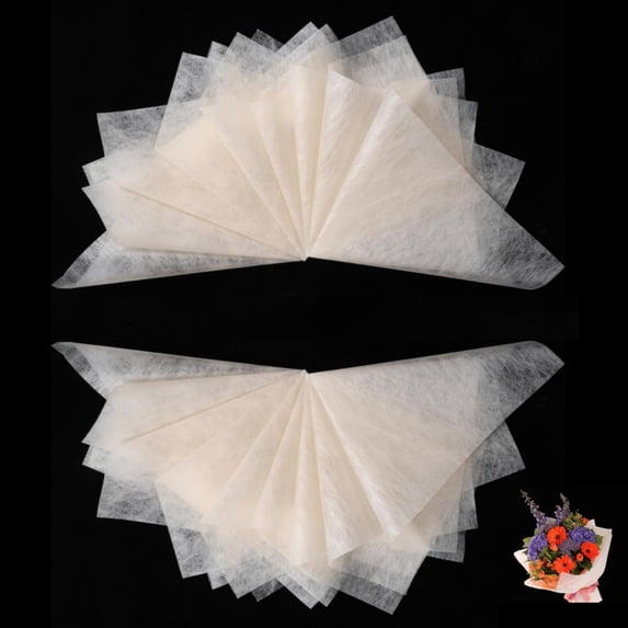 11.4in Floral Bouquet Wraps Sheets Set of 80 Durable Floral Gift ...