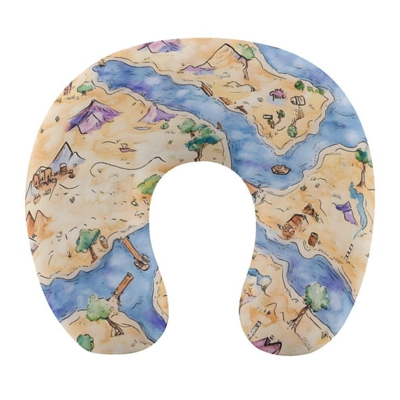 11.4in U-Shaped Pillow Strap With A High Resilience Memory Foam Core ...