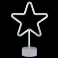 11.5" Battery Operated Neon Style LED White Star Table Light - Walmart.com
