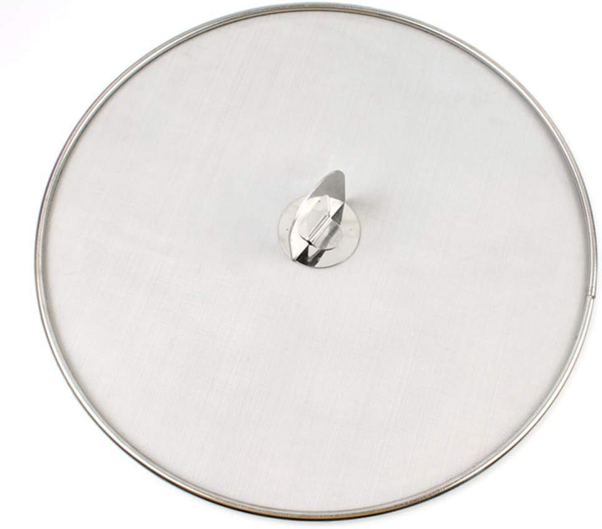 11.5" Grease Splatter Screen for Frying Pan with Fold Flat Knob-Grease ...