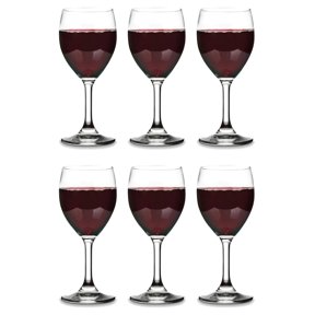 Madison Decor 18oz Black and Gold Wine Glass Goblets with Crystal ...
