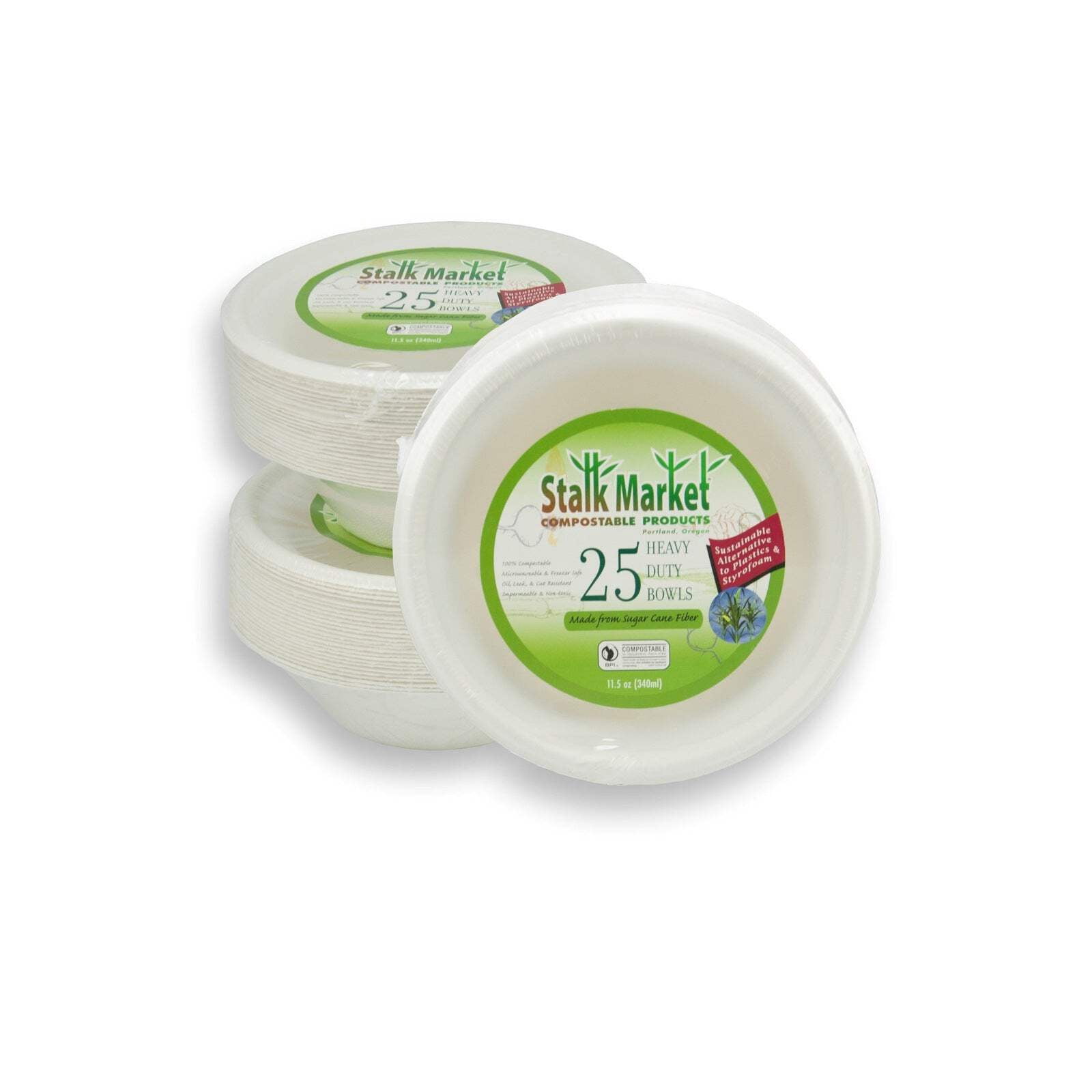 11.5 Oz Fiber Bowl Retail Packs, 300 Count (12/25) - Walmart.com