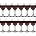 115 Oz Glass Wine Cups Stemmed Wine Cups For Red And White Wine Thick And Sturdy Wine Cups