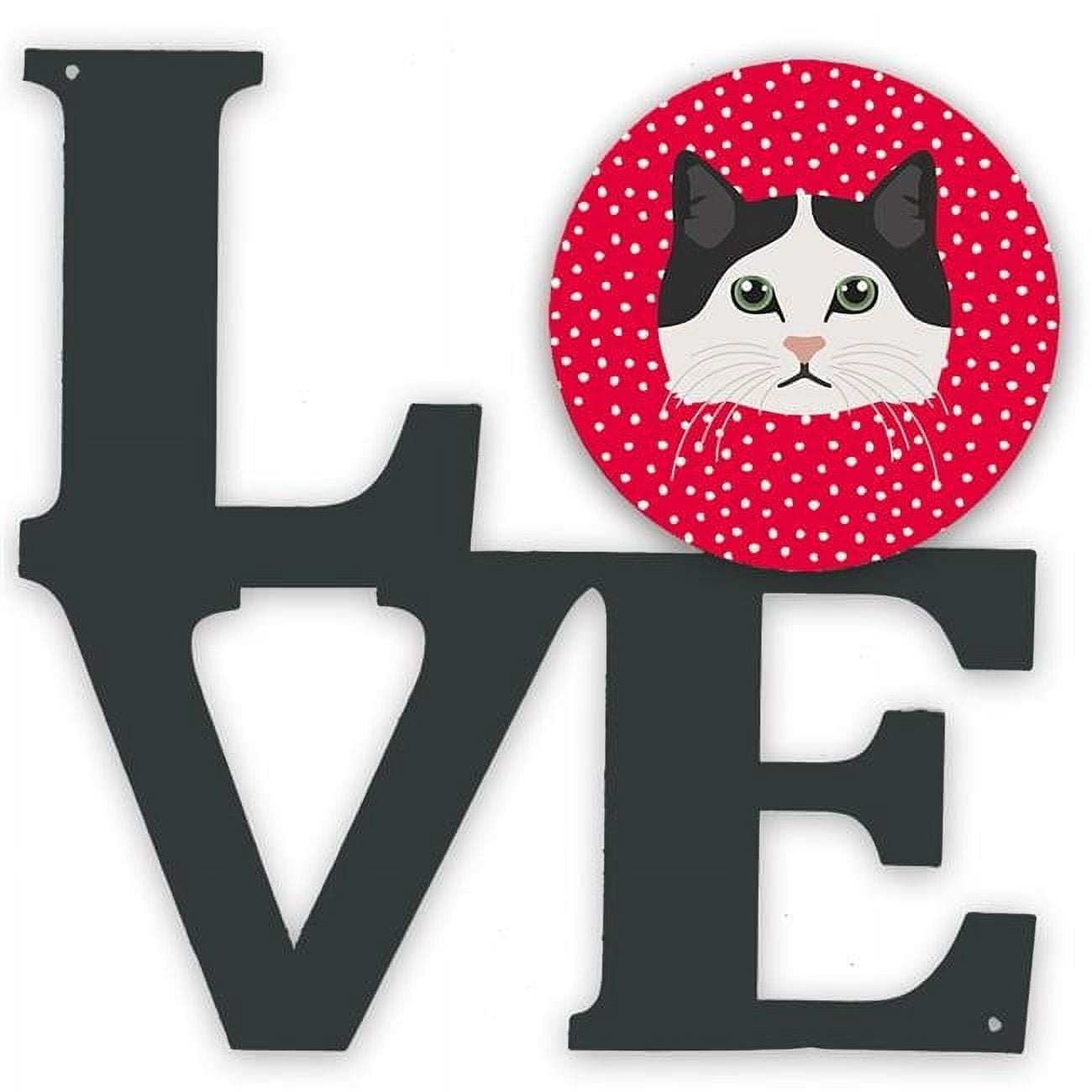 11.5 x 11.75 in. Ragamuffin Cat Love Metal Artwork Wall Decor - Walmart.com