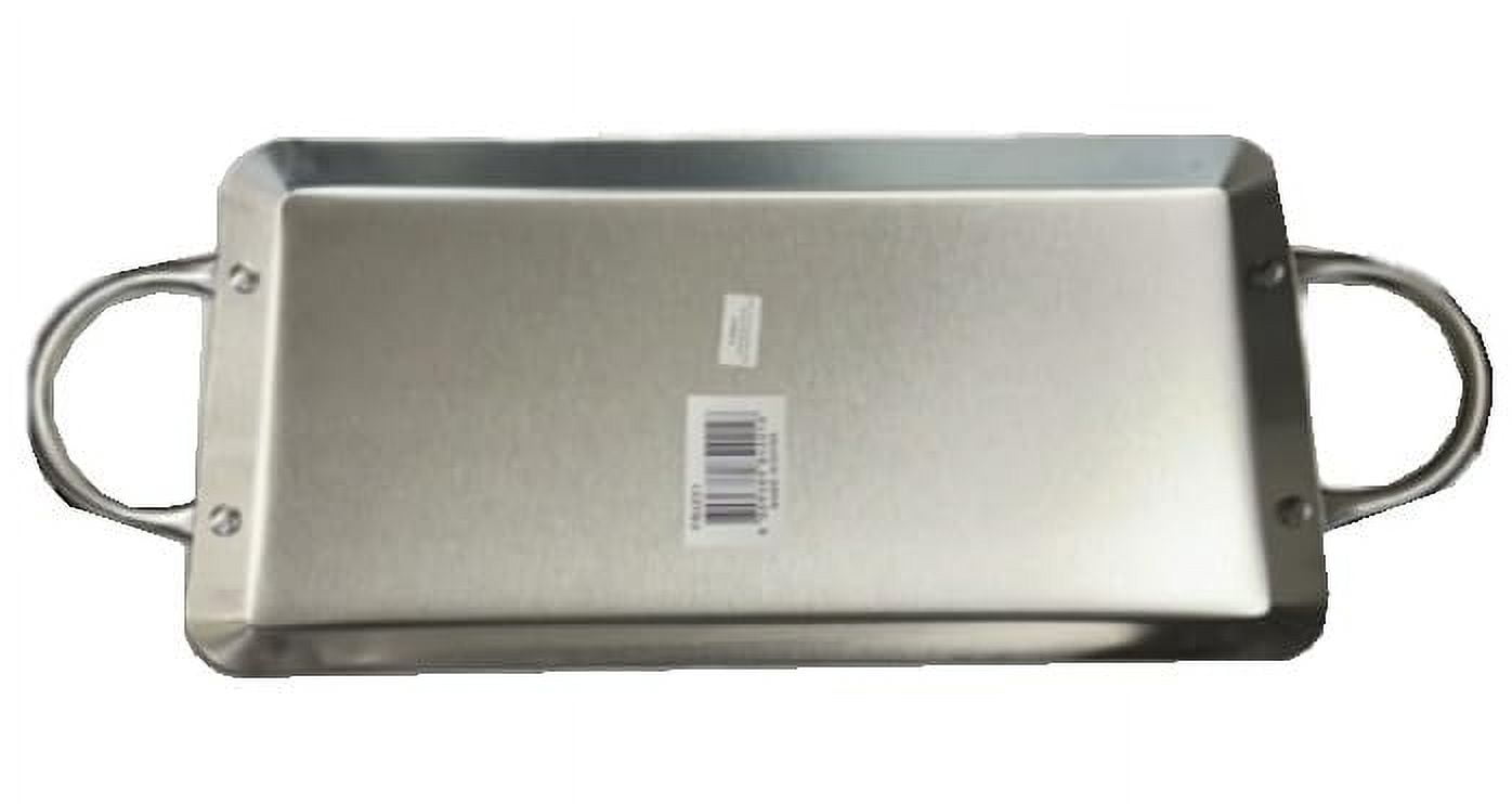 11.5 x 19 in Rectangular Mexican Style Comal Stainless Steel Griddle ...