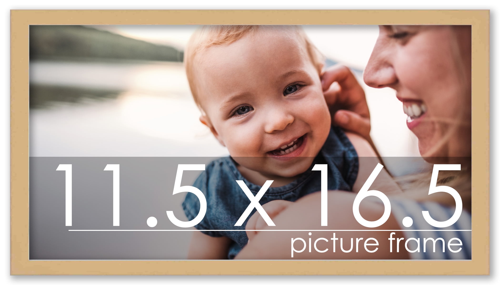 11.5x16.5 Frame Natural Modern Minimalist - Modern Wood Picture Frame ...