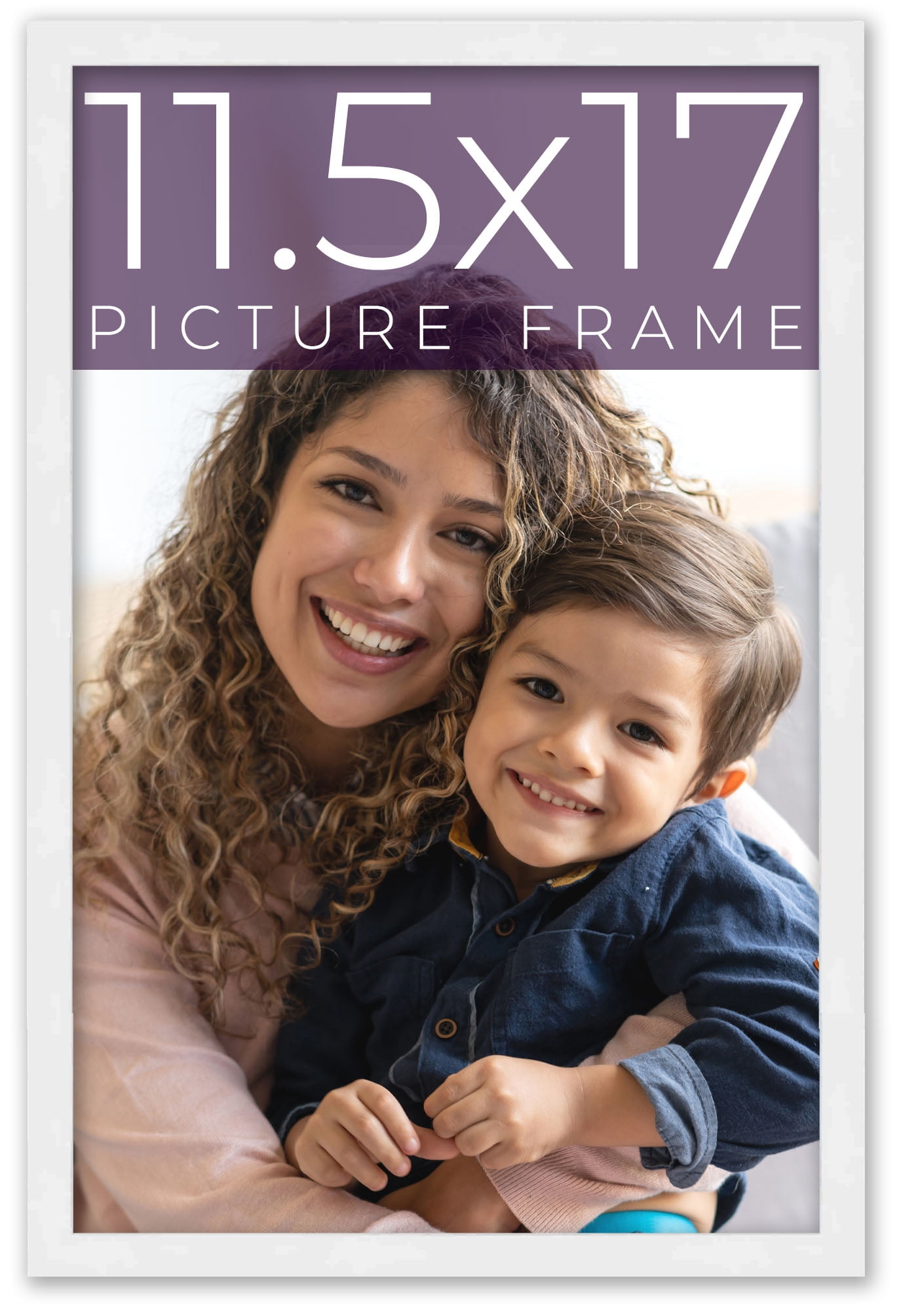 11.5x17 Frame White Real Wood Picture Frame Width 0.75 inches ...