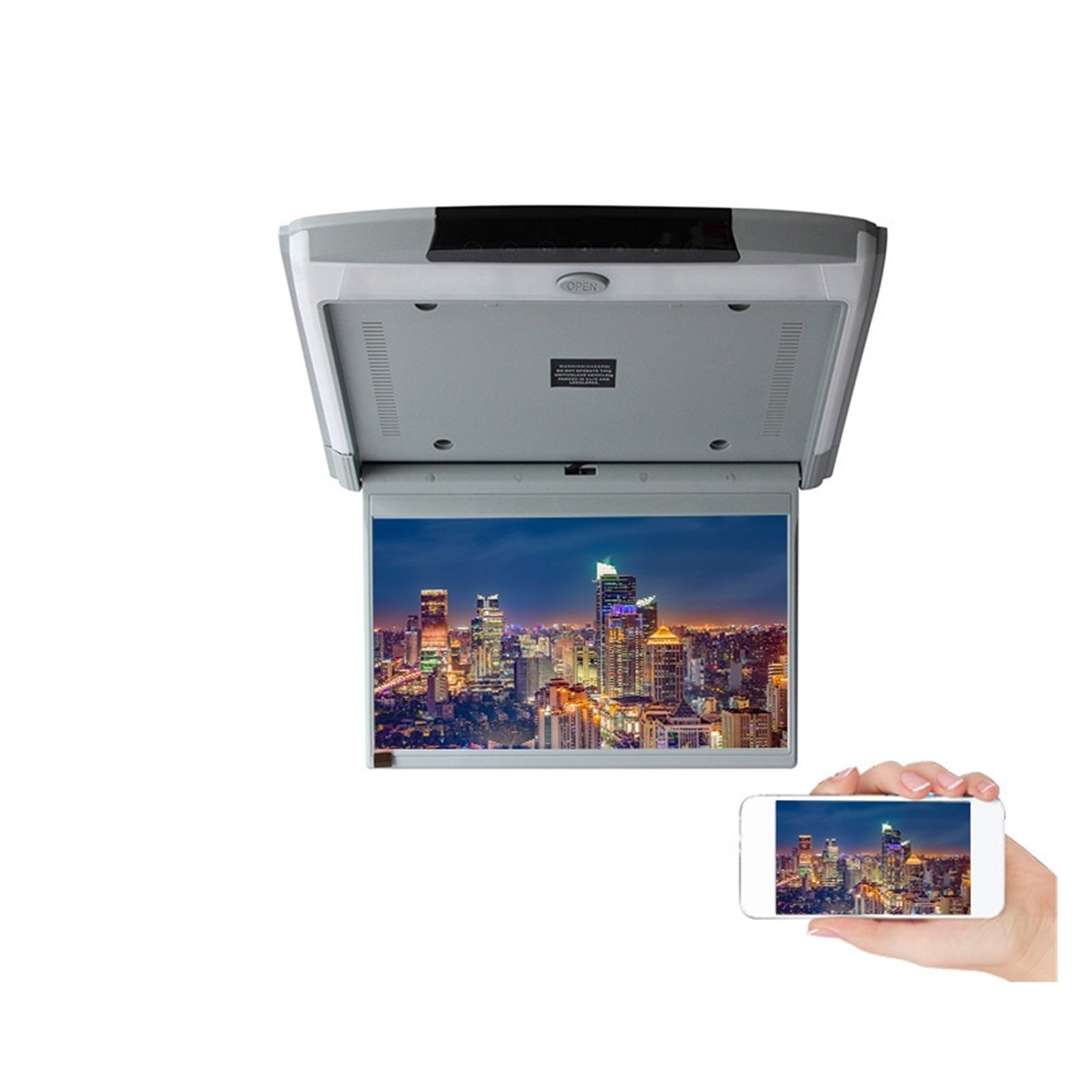 11.6 Inch Car Roof Mount Monitor HD LCD Screen Video Playe 1080P Filp ...