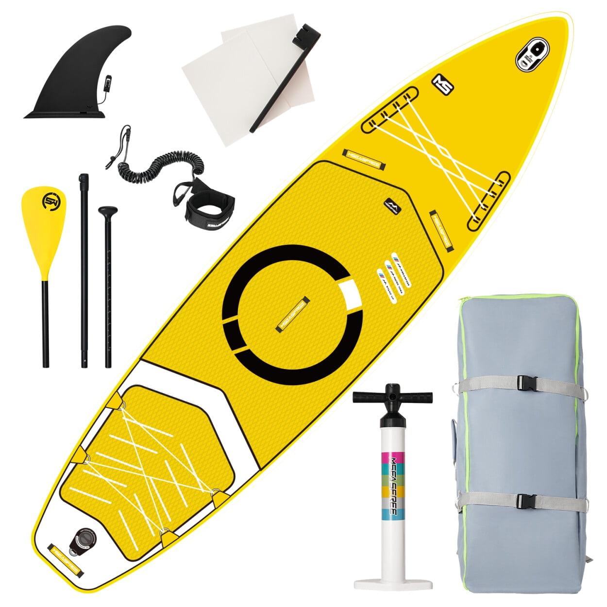 Inflatable Stand Up Paddle Board ,11'x34"x6"Paddle Board With Premium ...
