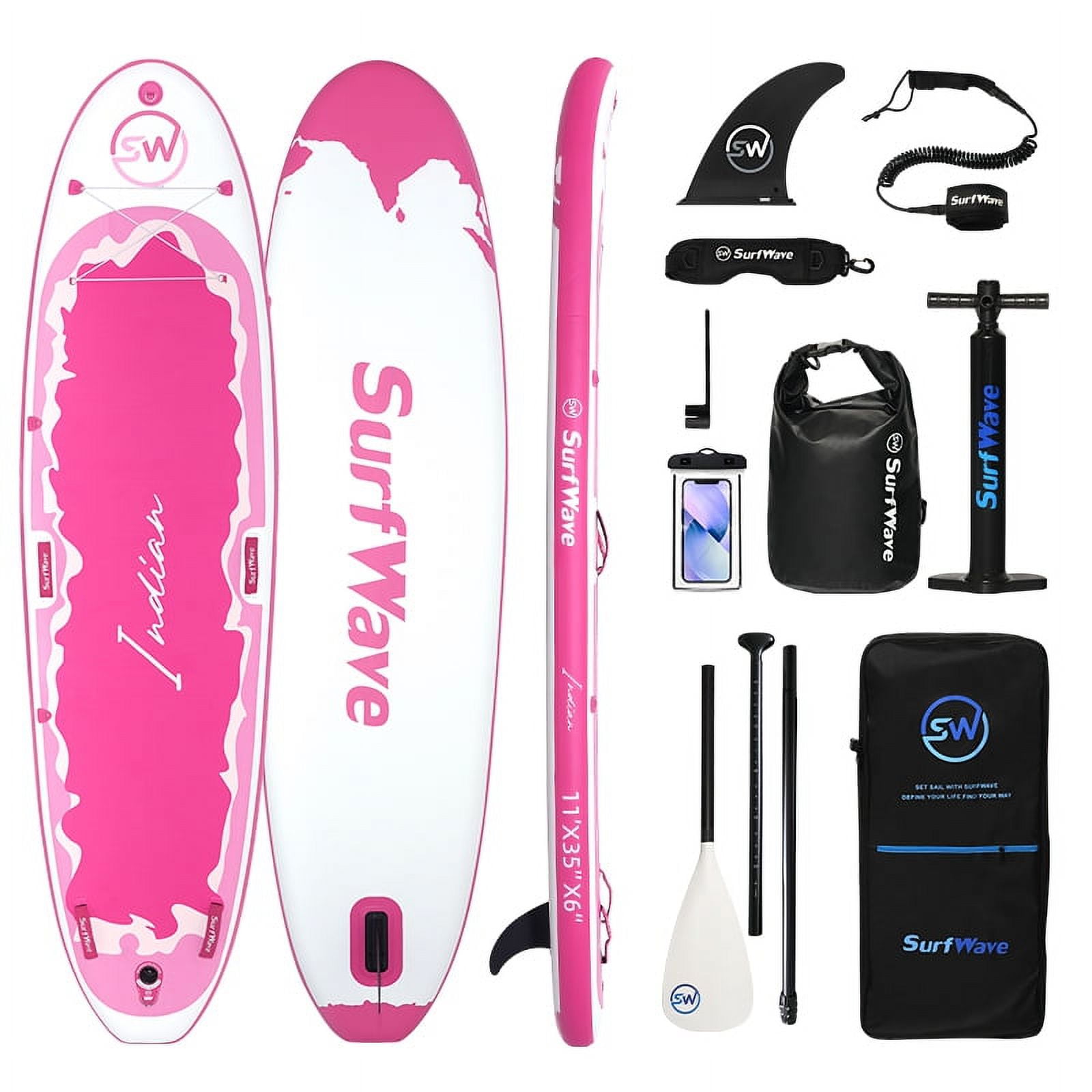 11'6" Inflatable Stand Up Paddle Board, Ultra-Light SUP Paddleboard ...