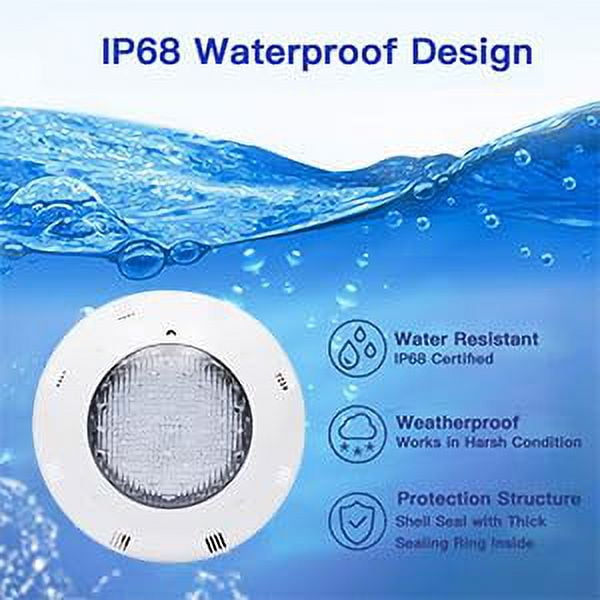 11.6Inch Pool Lights for Inground Pool, AC12V 45w Color Changing LED Inground Pool Light with ...