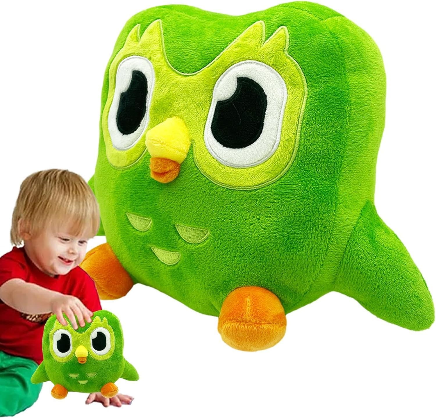 11.7" Duolingo Duo Plush, Cartoon Duolingo Owl Plush Toy, Green Owl ...
