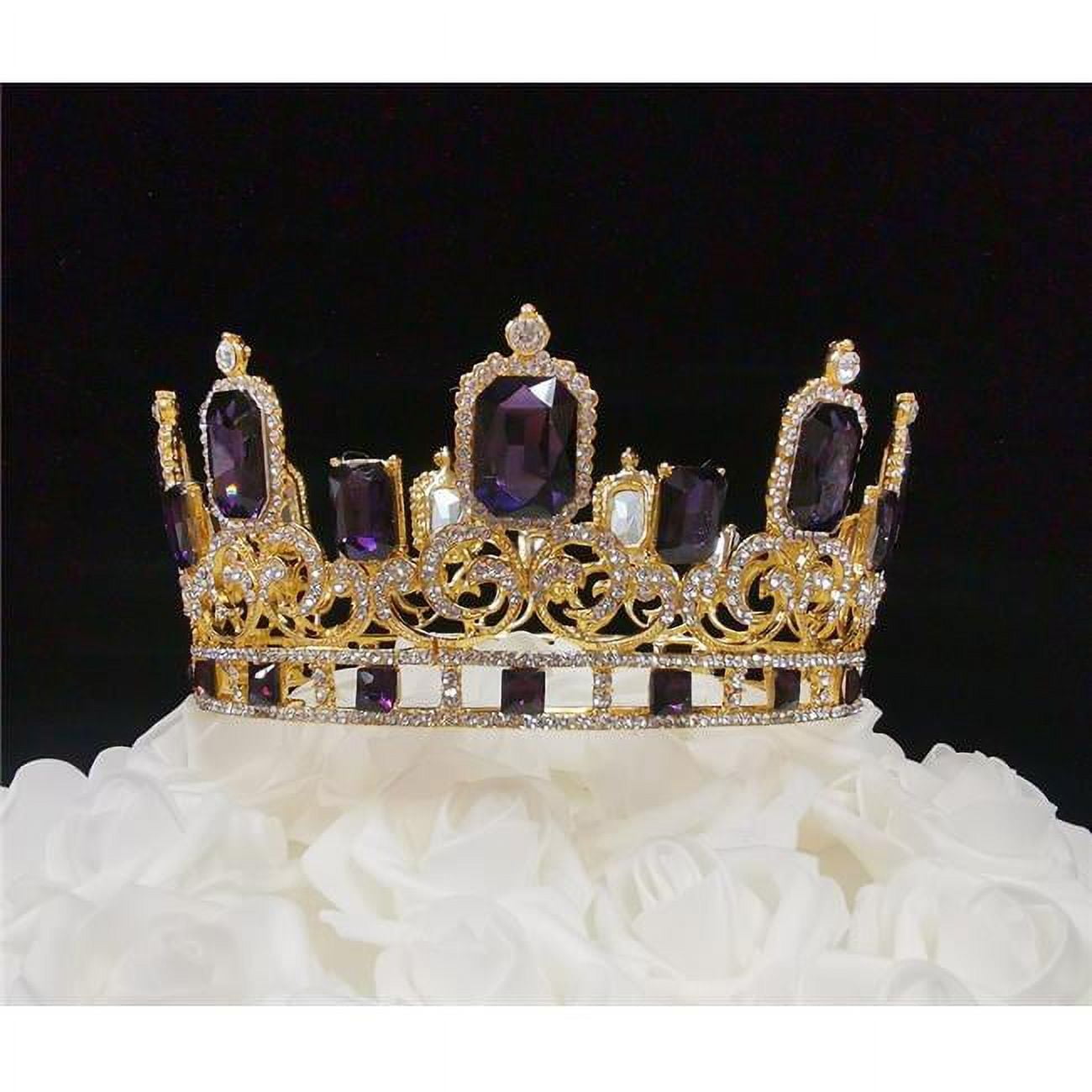 11.7 oz Large Purple King Crown Cake Topper - Walmart.com