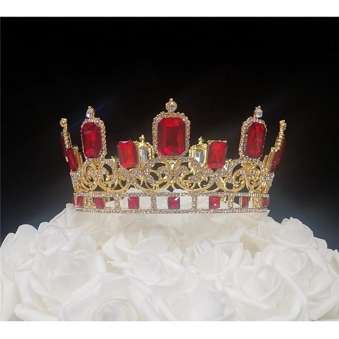 11.7 oz Large Red King Crown Cake Topper - Walmart.com