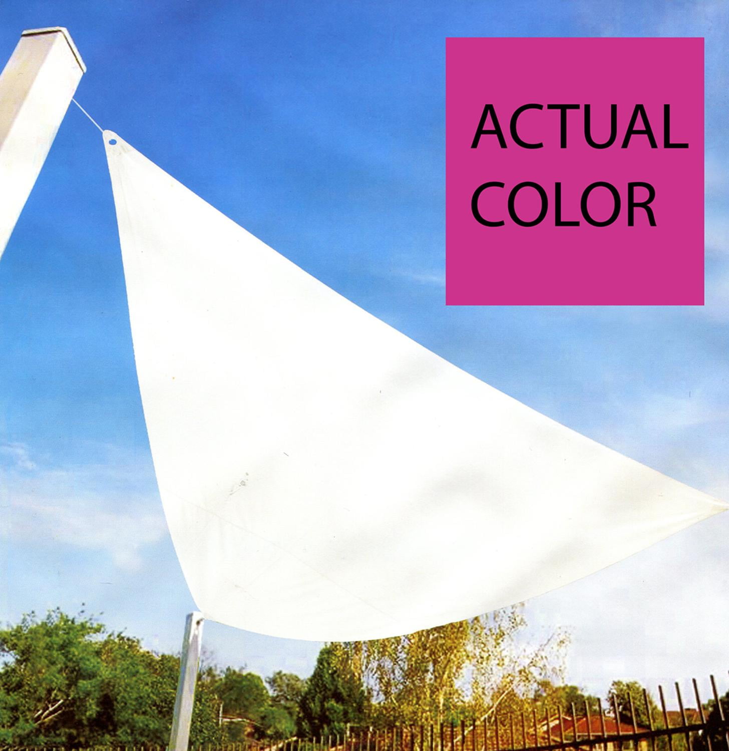 11.75' Bright Pink Triangular Outdoor Patio Sun Shade Tarp - Walmart.com