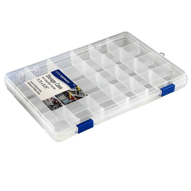 11.75 x 8.25 in. Clear Plastic Adjustable Storage Box - Walmart.com