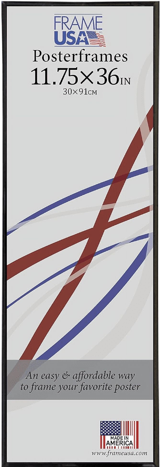 11.75x36 Corrugated Backing Poster Frames (Black), Made in America ...