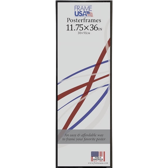 11.75x36 Corrugated Backing Poster Frames (Black), Made in America ...