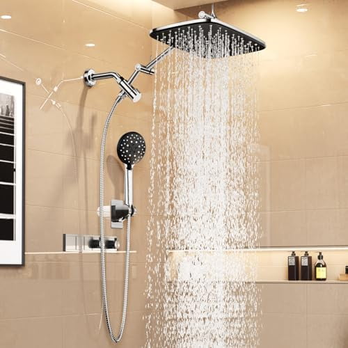 11.8" Rain Shower Head with Handheld, High Pressure Handheld Shower ...