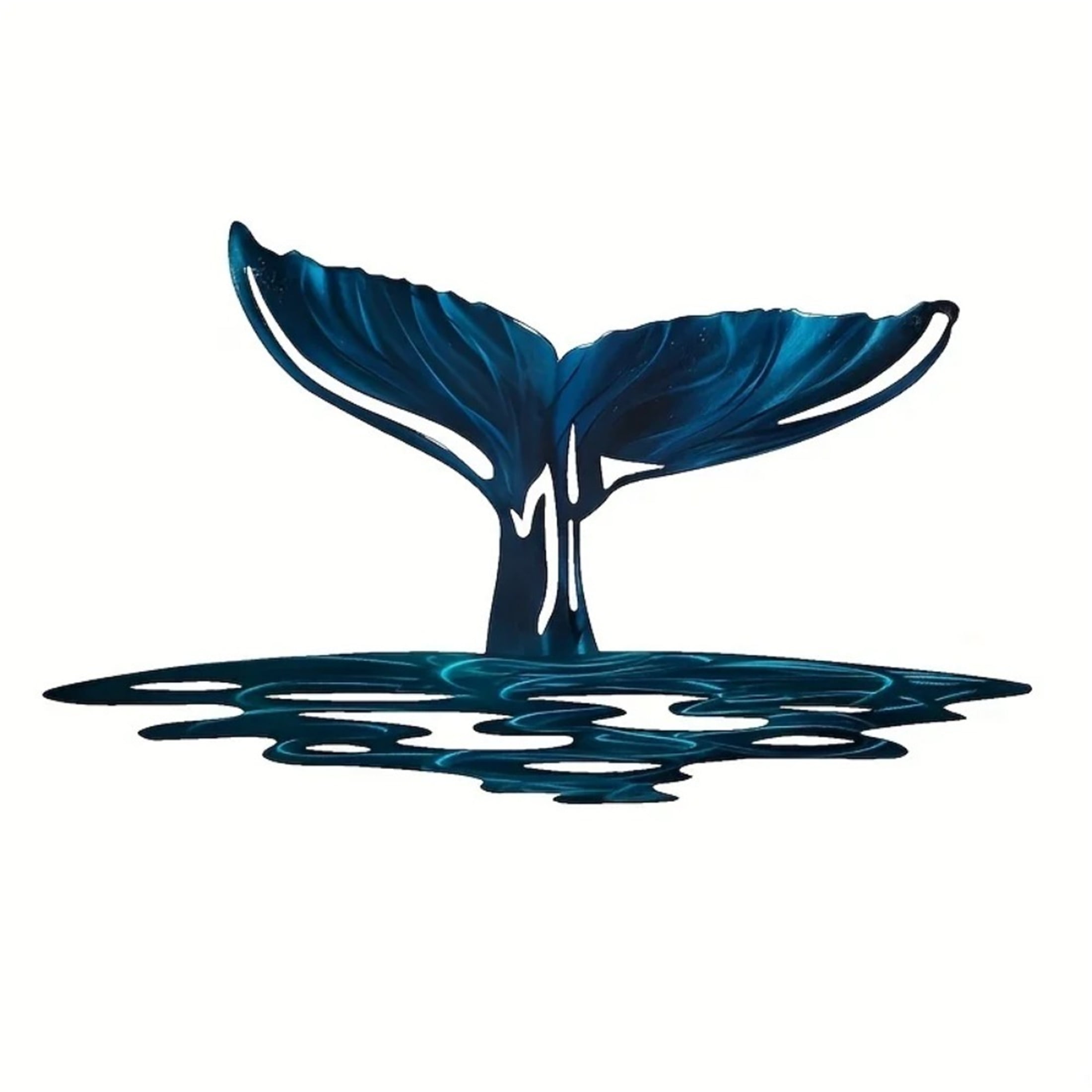 11.8×6.9 inches Crafts Metal Wall Stickers & Murals Ocean Series Whale ...