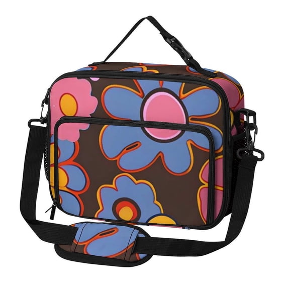 11.8×9.6in Large Capacity Rectangular Lunch Bag Durable Storage ...