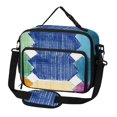 11.8×9.6in Large Capacity Rectangular Lunch Bag Durable Storage ...