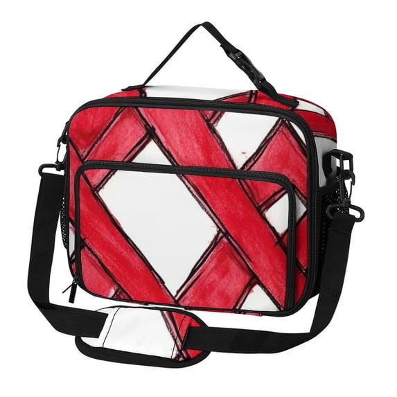 11.8×9.6in Large Capacity Rectangular Lunch Bag Durable Storage ...