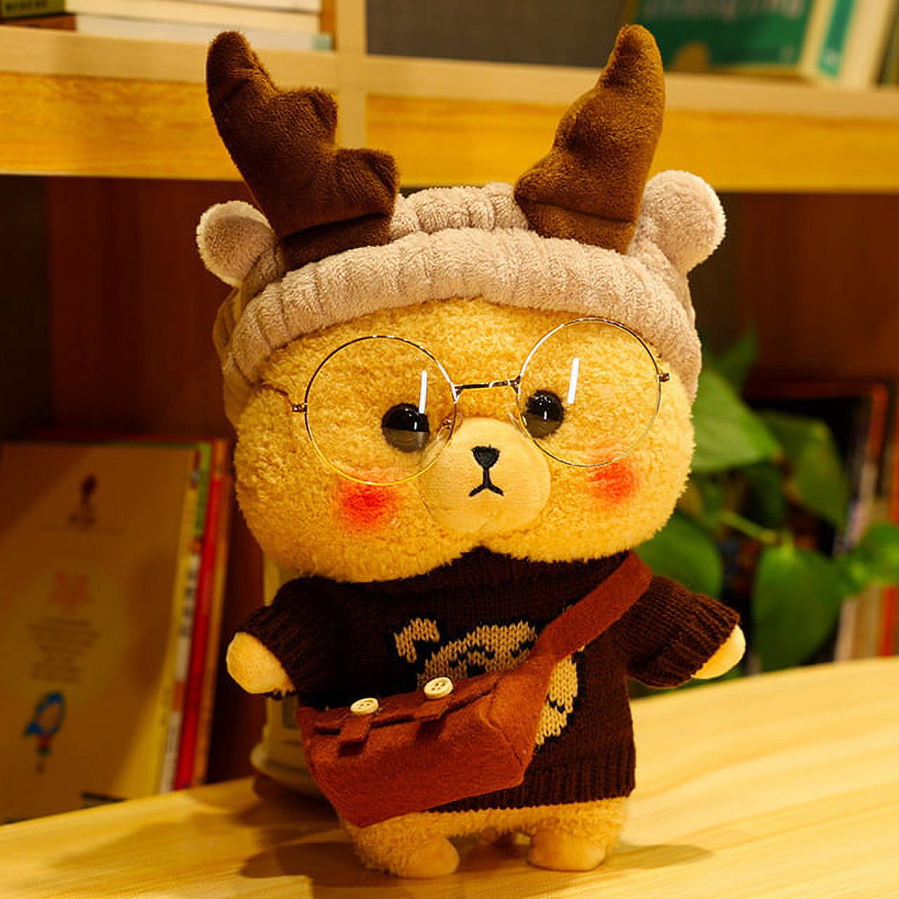 11.8" Cute Bear Plush Toys With Clothes Cartoon Dress Up Bear Plush ...