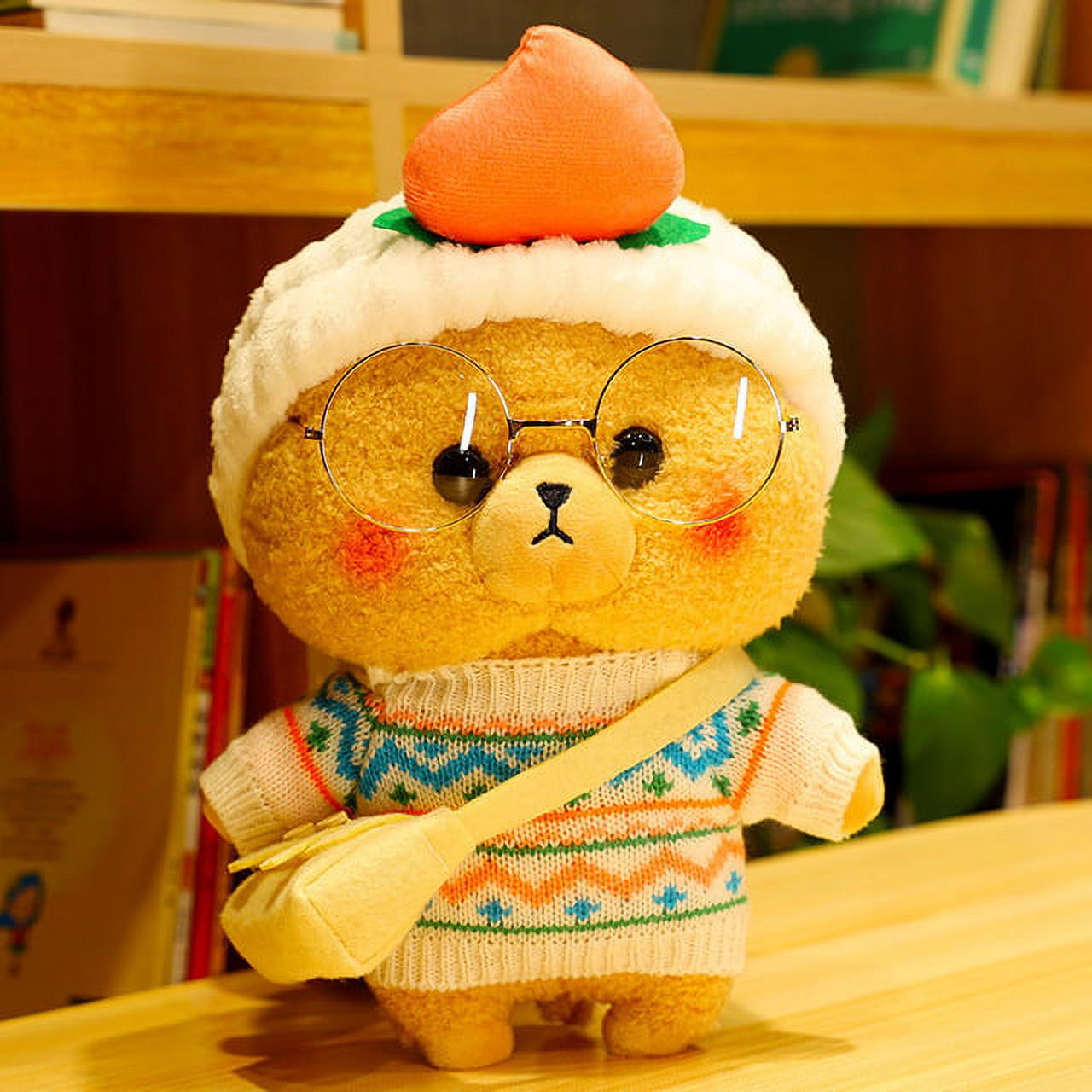 11.8" Cute Bear Plush Toys With Clothes Cartoon Dress Up Bear Plush ...