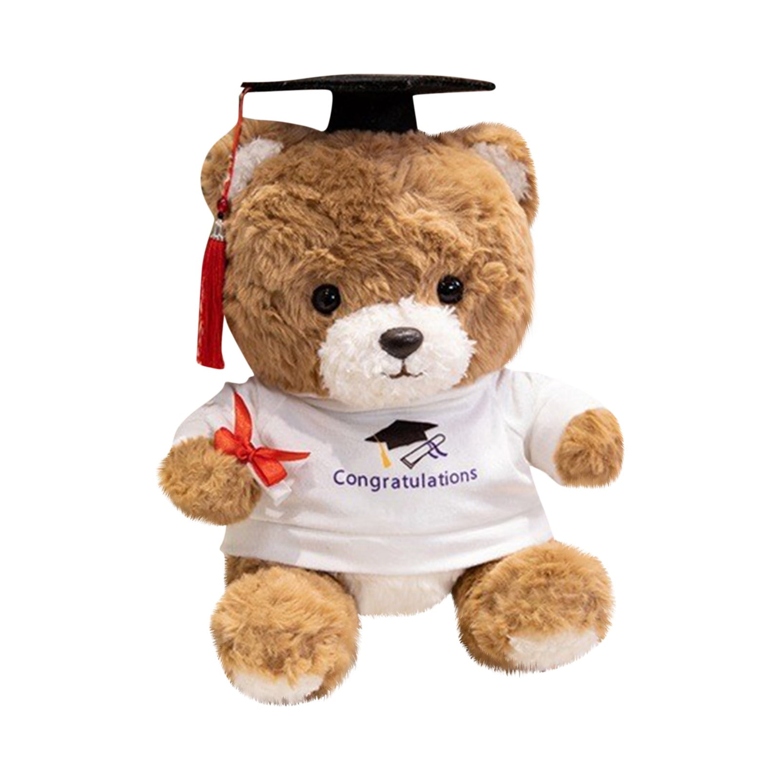 11.8" Graduation Bear Plush Toy – Soft Teddy Bear with Cap & Gown ...