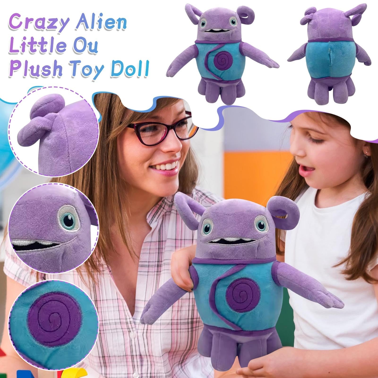 11.8-Inch Alien Home Oh Boov Plush Toy | Soft Stuffed Doll from ...