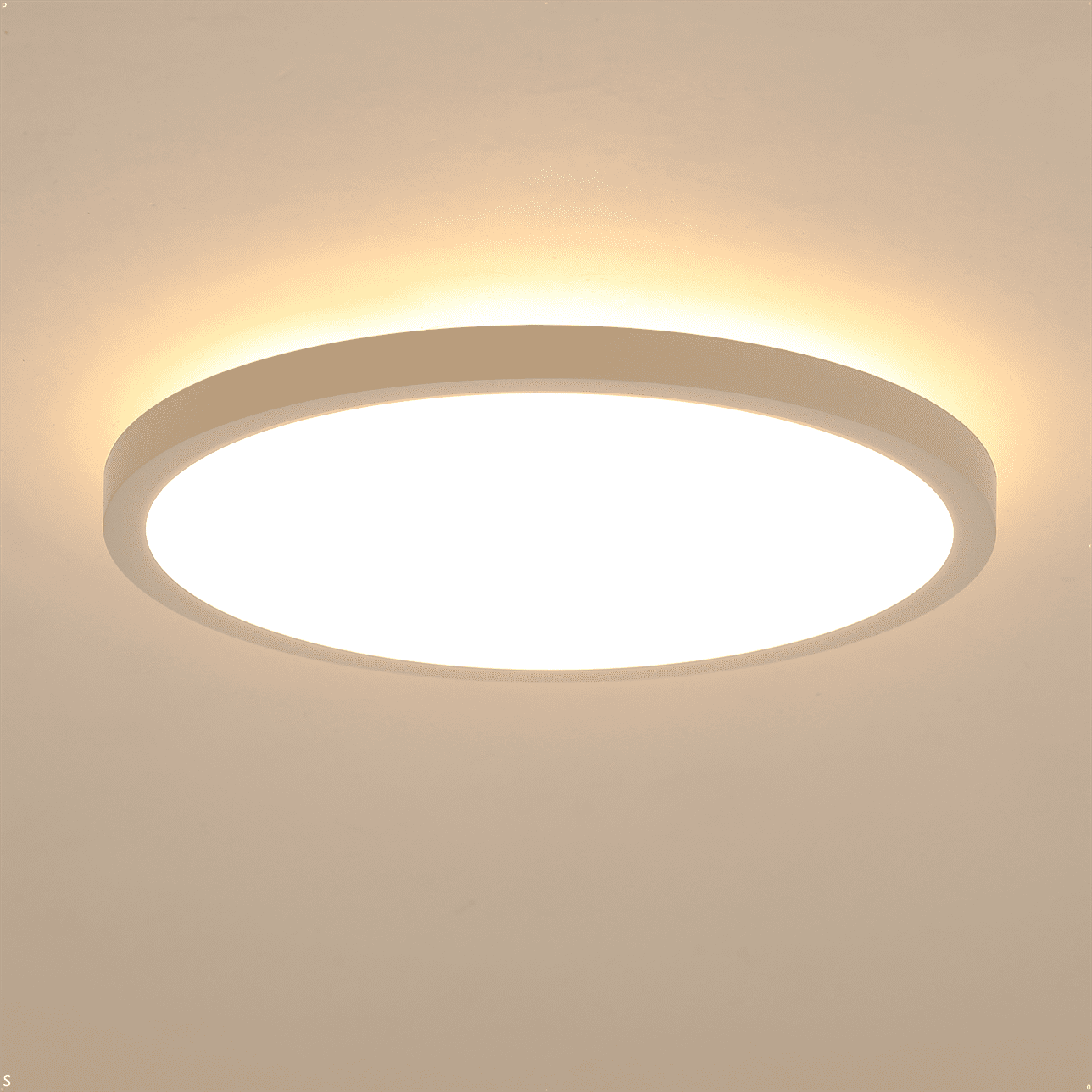 11.8 Inch Flush Mount Ceiling Light, 20W LED+Nightlight Ceiling Light ...