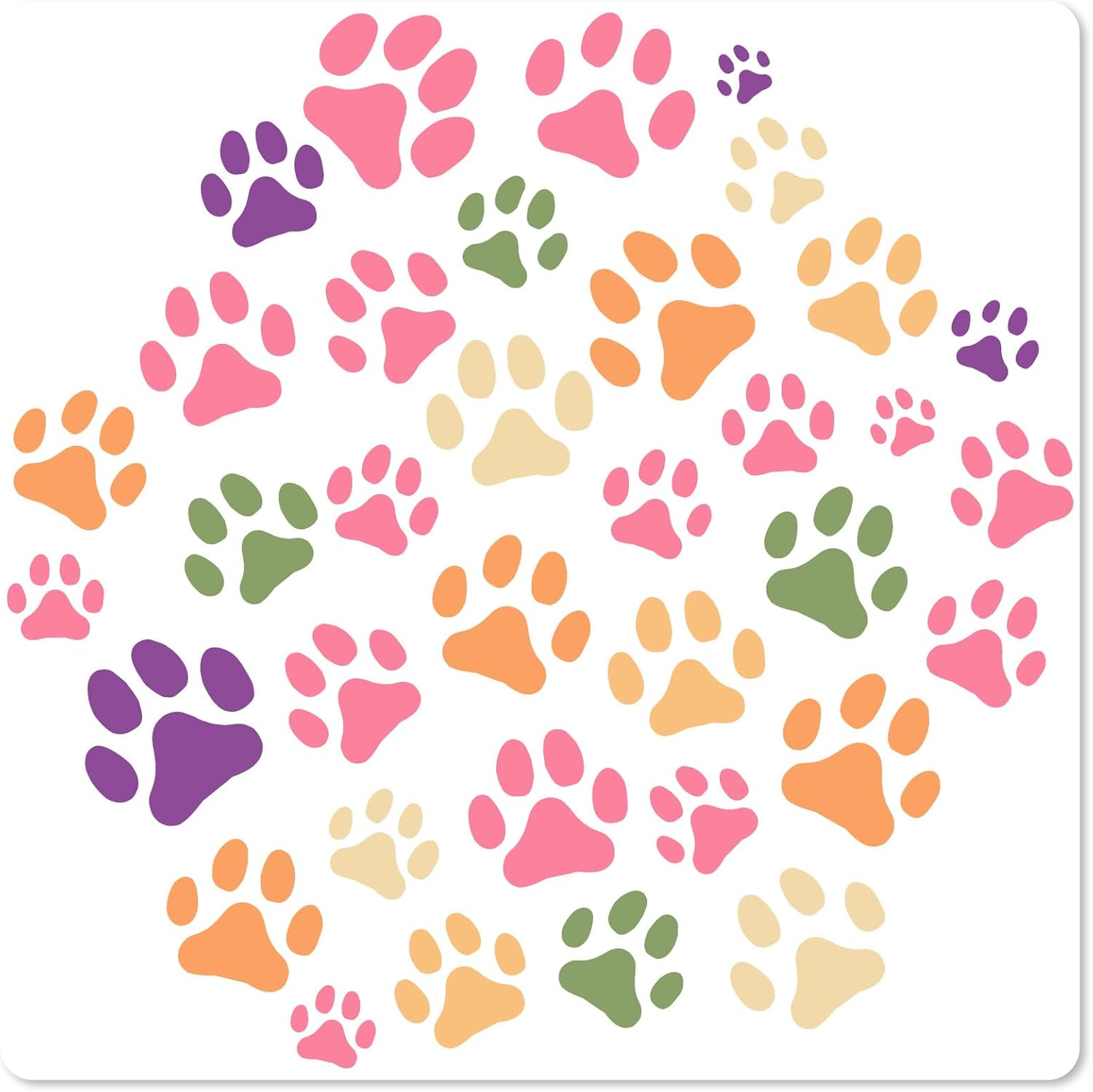 11.8 Inch Large Paw Print Stencil Cat and Dog Drawing Art Template ...