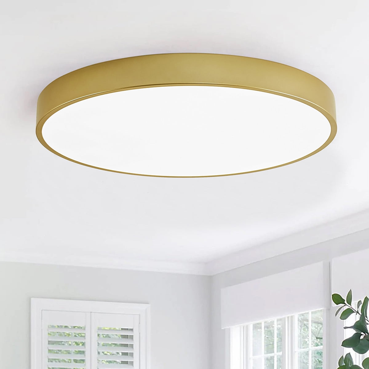 11.8 Inch Modern Round LED Ceiling Light, 24W Cold White Light ...