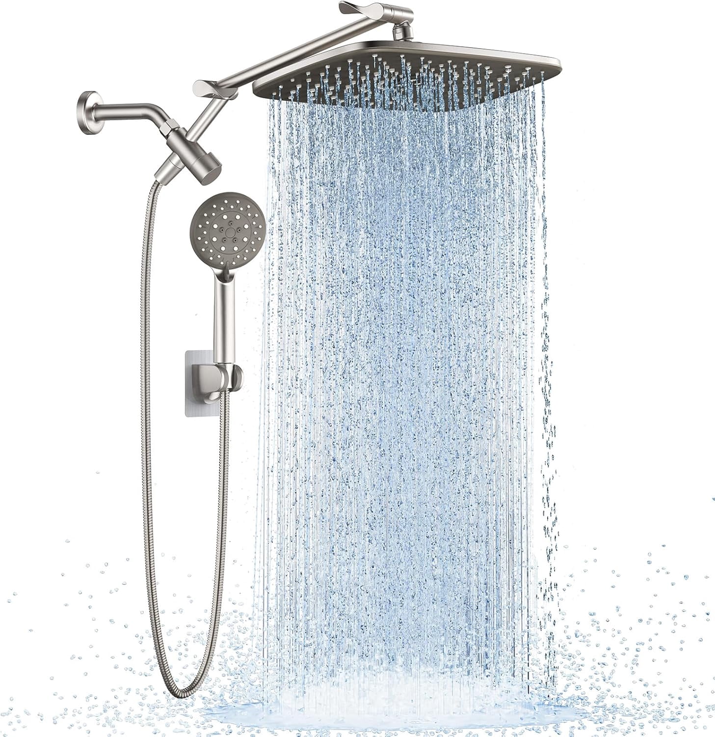 11.8 Inch Rain Shower Head with Handheld, High Pressure Multi-Spray ...