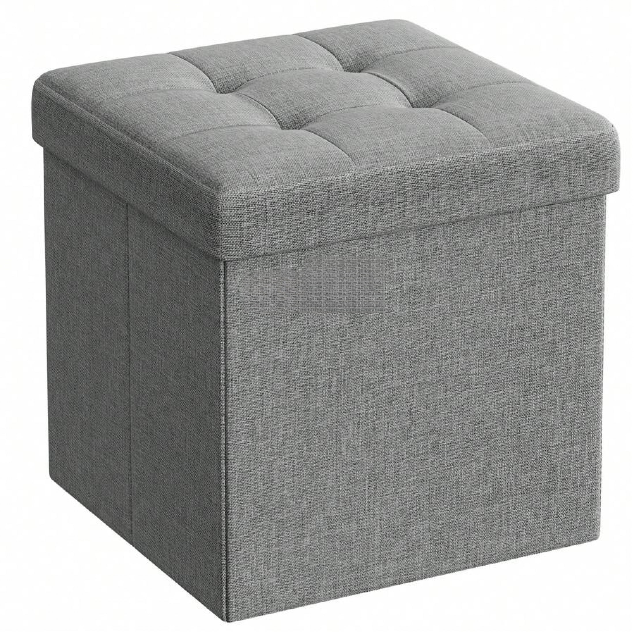 11.8 Inches Small Folding Storage Ottoman Cube, Storage Footrest, Foot ...
