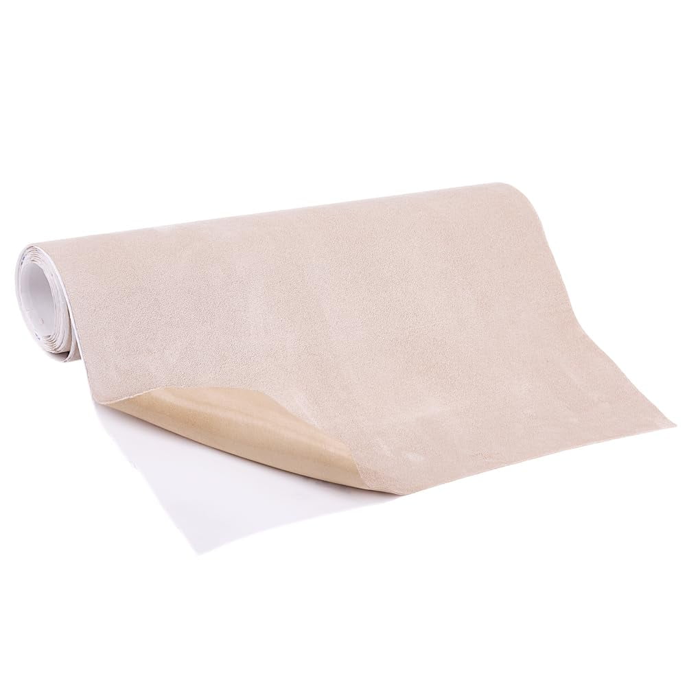 11.8" L x 59" W Suede Fabric Wrap Microfiber Fabric Self-Adhesive Suede ...