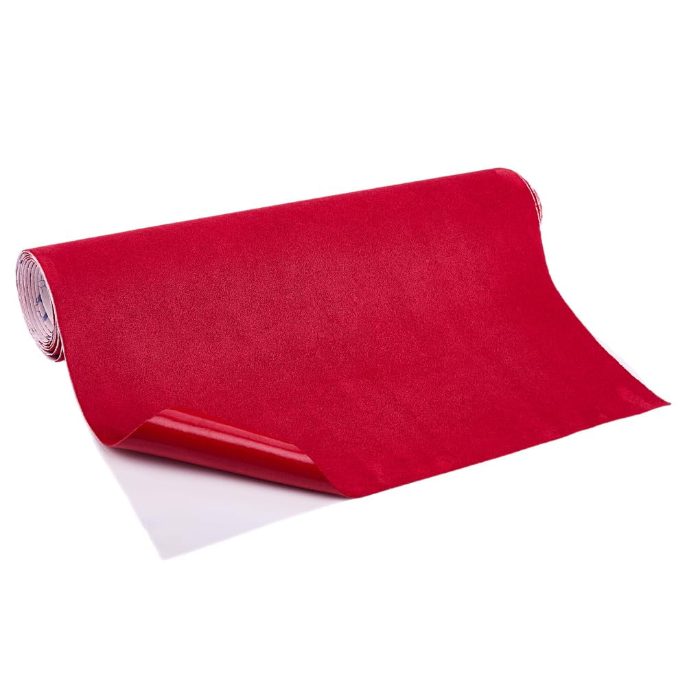 11.8" L x 59" W Suede Fabric Wrap Microfiber Fabric Self-Adhesive Suede ...