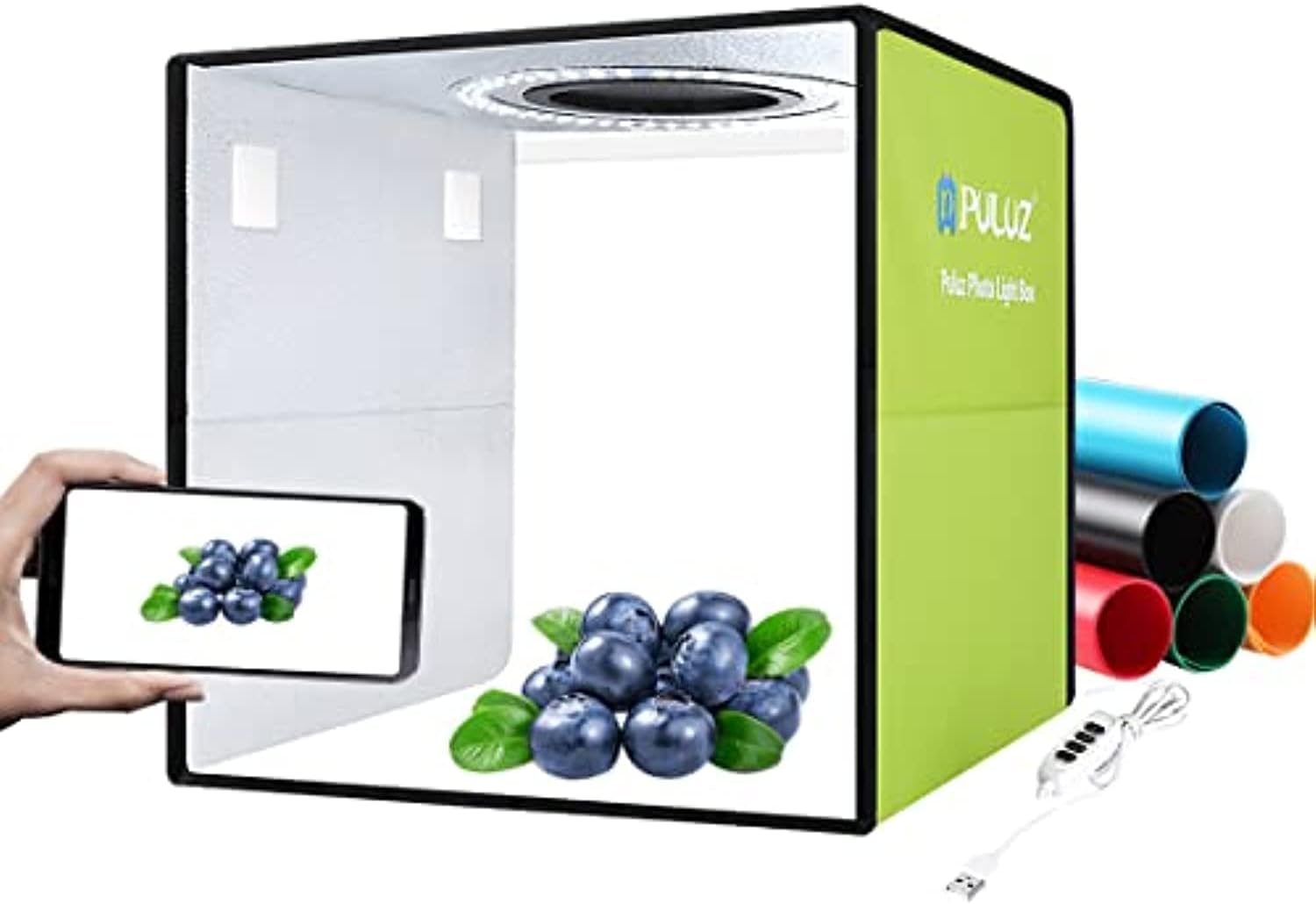 11.8" Photo Light Box, Portable Folding Light Box Photography for ...