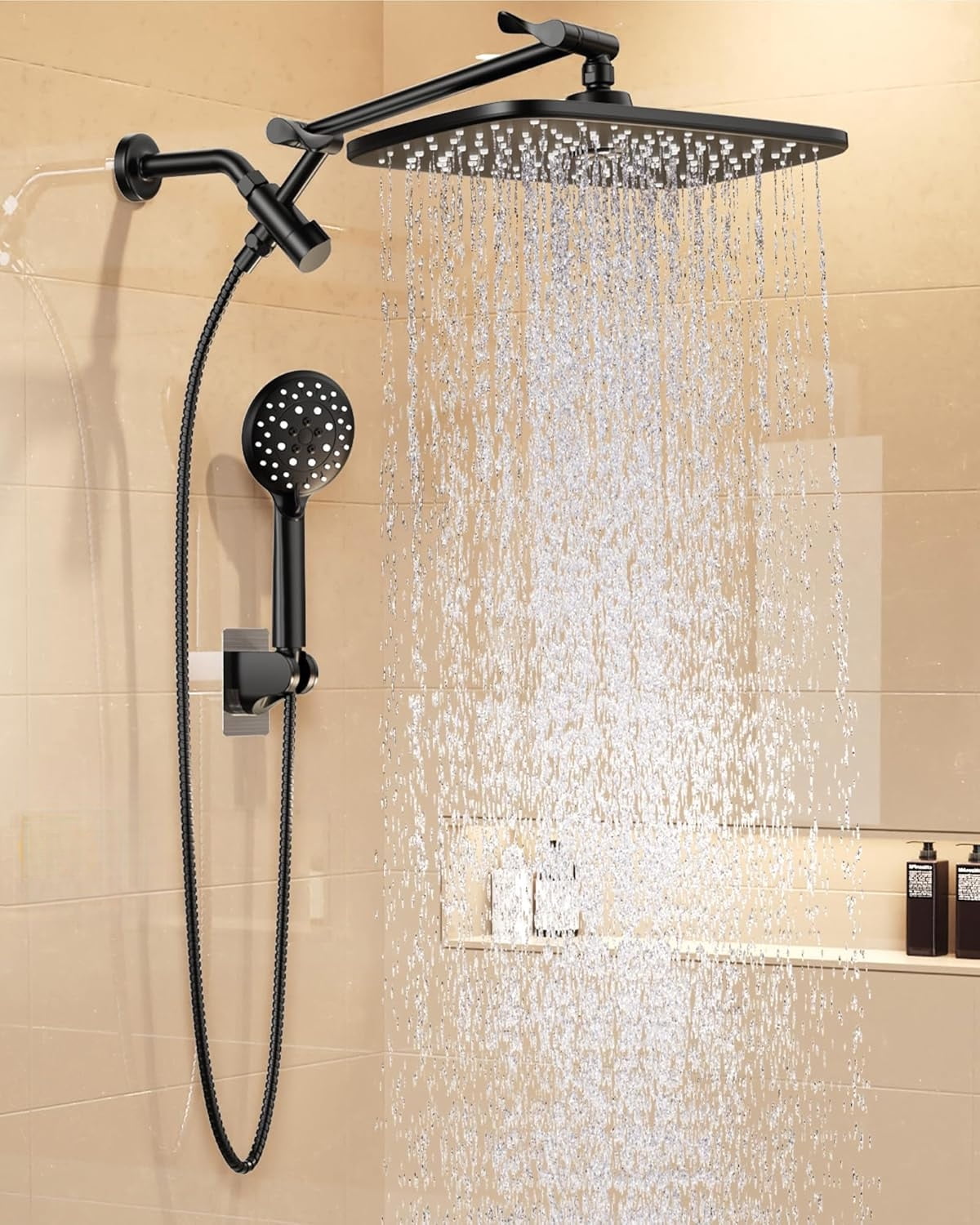 11.8" Rain Shower Head with Handheld, High Pressure Handheld Shower ...