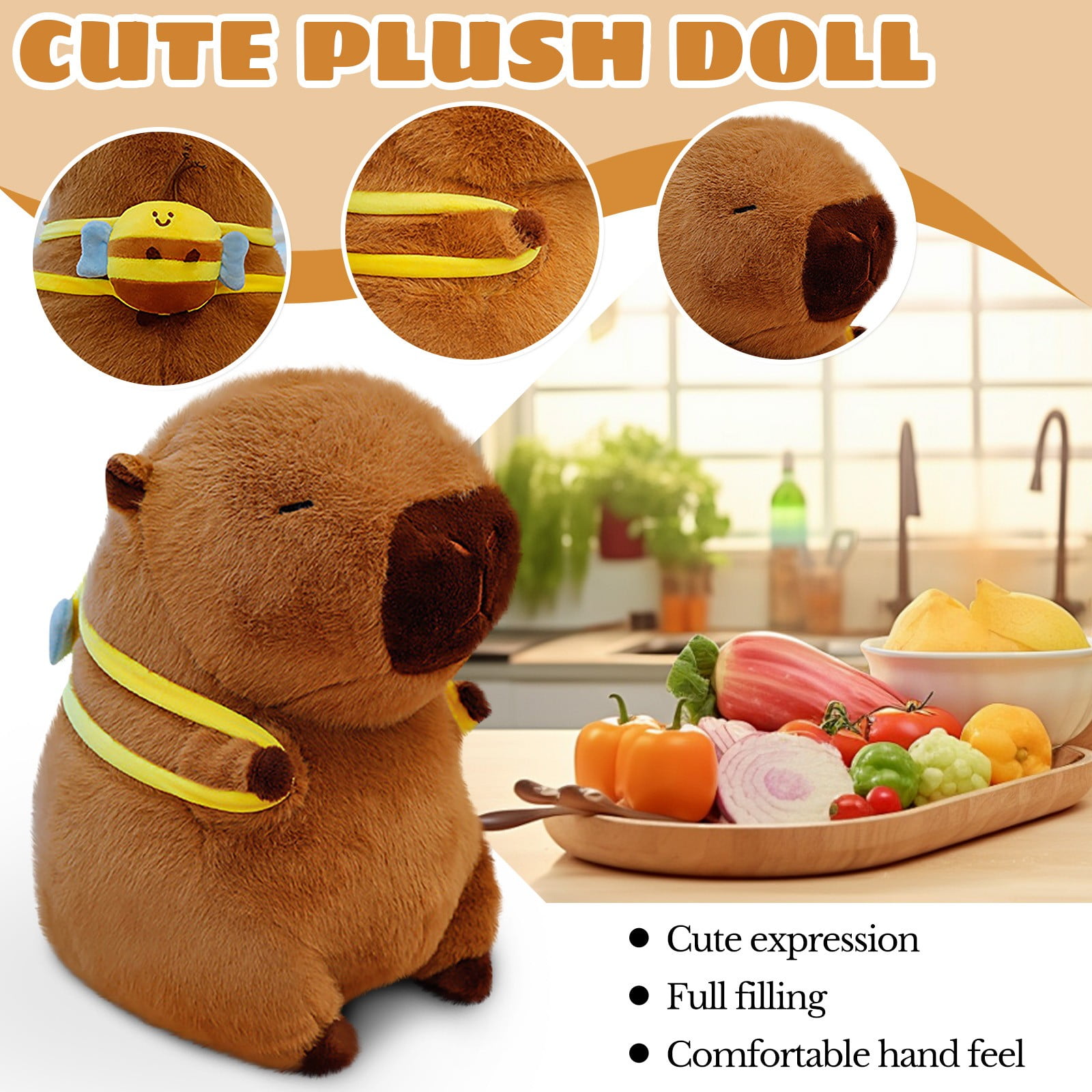 11.8" Soft Capybara Stuffed Animals Capybara Plush Toys Plushies with ...