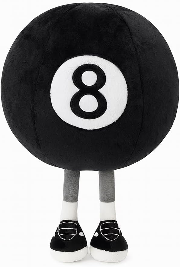 11.8-inch (About 30 cm) Creative Plush Billiard Ball Toy - Fun, Cute ...