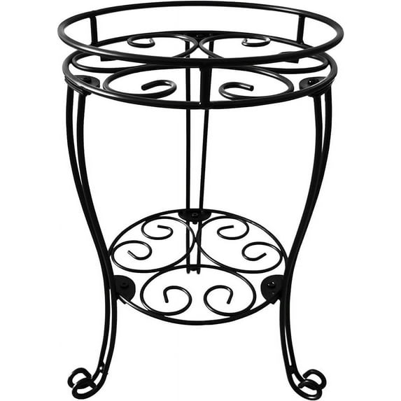 11.8 inches Diameter Tall Metal Plant Stand for Indoor or Outdoor,Heavy ...