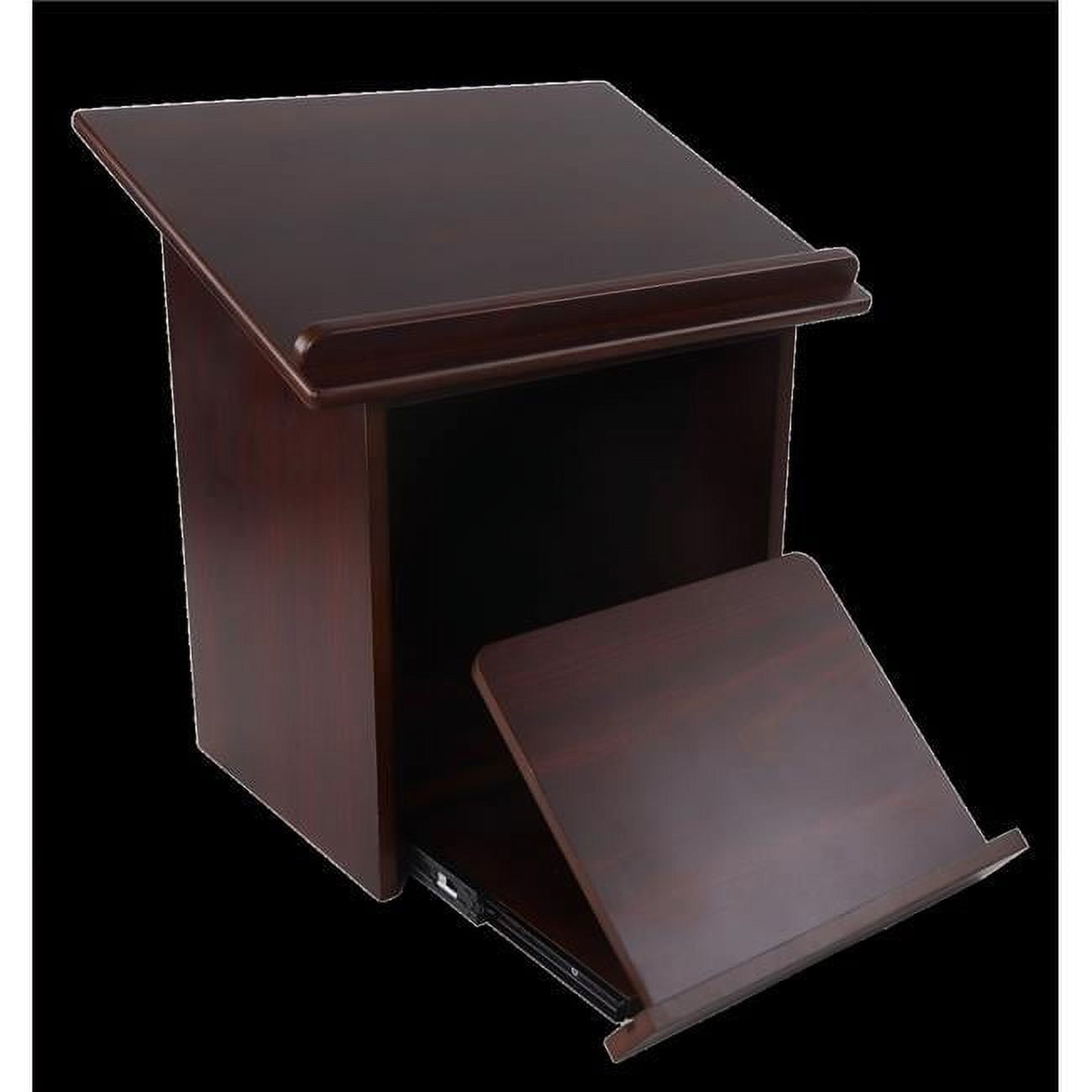 11.8 x 15.75 x 17 in. Mahogany Table Top Shtender with Bottom Pullout ...