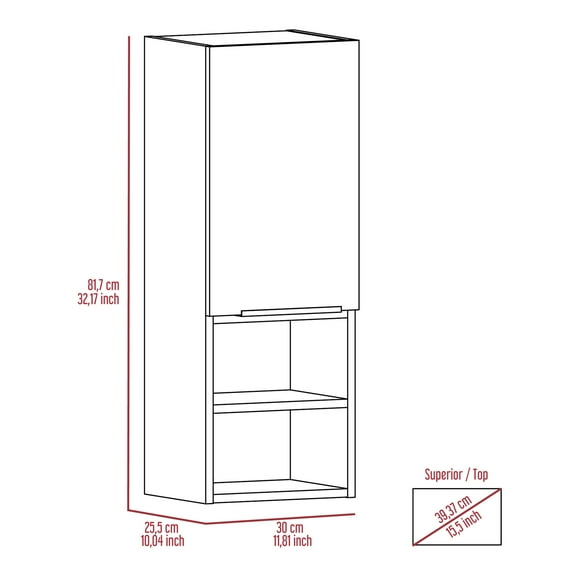 11.80" W Gray Particle Board Medicine Cabinet in Bathroom | Two Semi ...