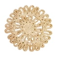 11.81" Corn Husk Woven Round Placemats Farmhouse Placemats - Rattan ...