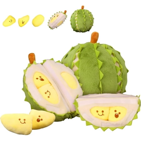 11.81 in Creative Detachable Durian Plush Toy, Fruit Durian Plush Toy ...