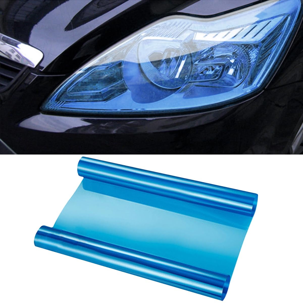 11.88×48 Inches Car Light Self-Adhesive Tint Film Brake Light Headlight ...