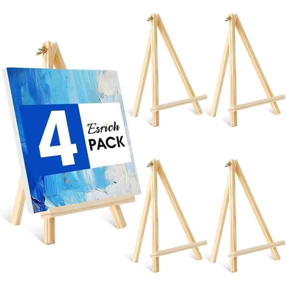 11.8In Wood Easels,Tabletop Painting Display Easels, Painting Party ...